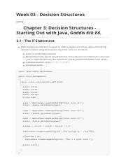 Decision Structures Pdf Week 03 Decision Structures Chapter 3 Decision Structures Starting