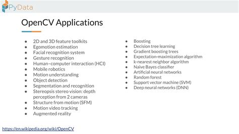 Overview Of The Opencv Library And Some Use Cases 2024 04 19 Ppt