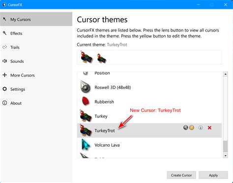 Saving A Modified CursorFX Theme Forum Post By Bruce Mccormick