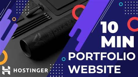 how to make a portfolio website with hostinger website builder