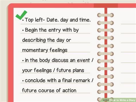 How To Write A Diary With Sample Entries WikiHow