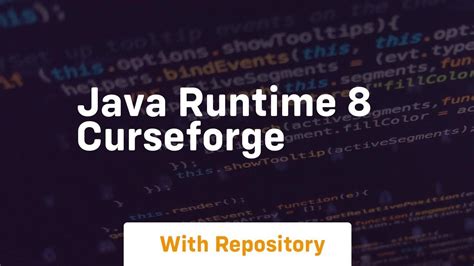 java runtime 8 curseforge youtube
