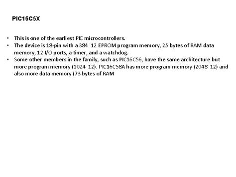 Components Of A Typical Fullfeatured Microcontroller The Pic
