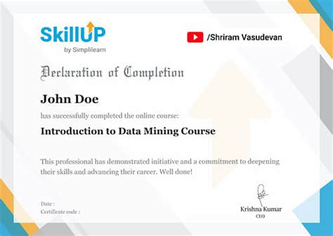 introduction to data mining fundamentals online simplilearn