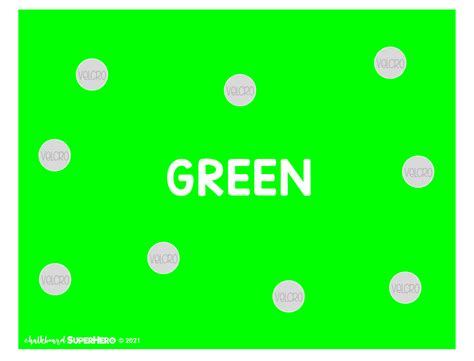 Errorless Colors File Folder Games Different File Folder Games Chalkboard Superhero