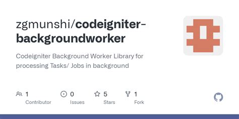 github zgmunshi codeigniter backgroundworker codeigniter background