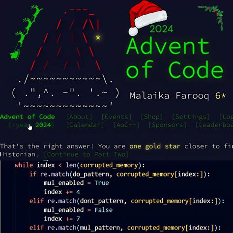 Malaika F On Linkedin Adventofcode Python Learning Adventofcode