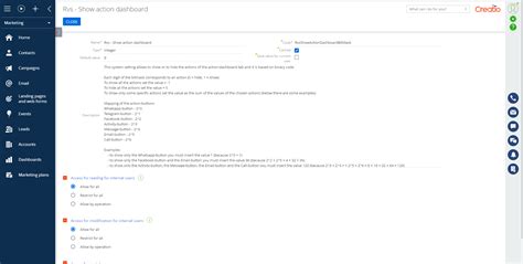 Section Actions Dashboard Manager For Creatio Creatio Marketplace
