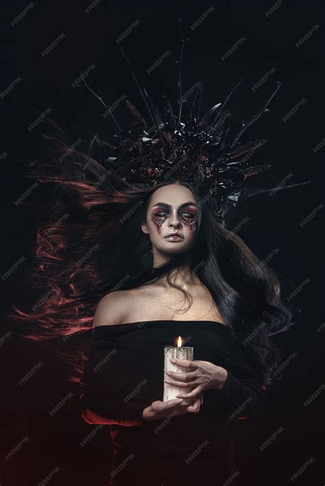 Premium Photo Terrible Horror Halloween Vampire Woman Portrait