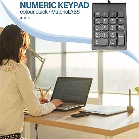 Spacesea Usb Wired Numeric Keypad 18 Keys For Comfort