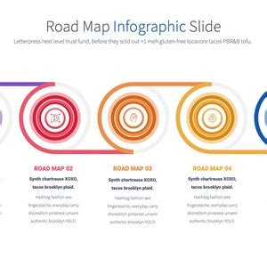 Road Map Powerpoint Presentation Template Timeline Infographics Steps Road Mapping Slides Etsy