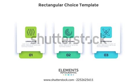 Commercial Scientific Analytics Rectangular Choice Infographic Stock