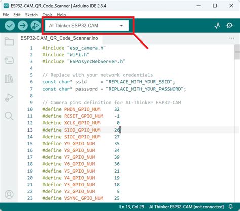 Lecteur Scanner De Code QR ESP32 CAM Arduino IDE