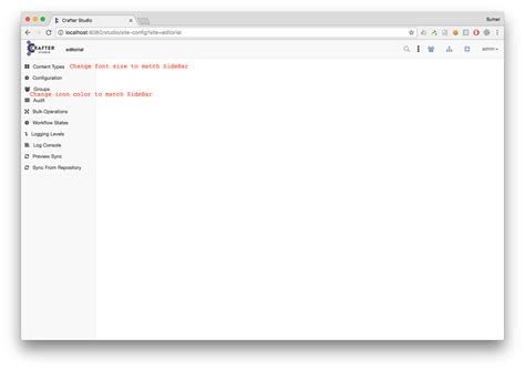 Studio Ui Change UI Colors Font Size Issue Craftercms Craftercms GitHub