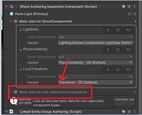 What Is The Meta Data For Non Replicated Components Folder In The