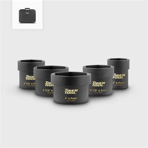 6 Point Axle Nut Socket Set Tiger Tool