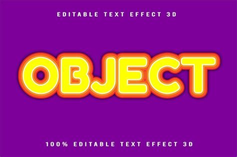 Premium Vector Object Editable Text Effect Cartoon Style