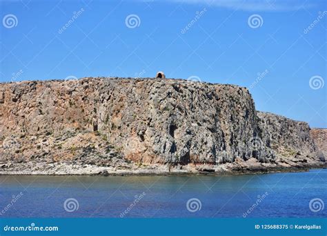 Imeri Gramvousa Fortress Stock Image Image Of Built 125688375