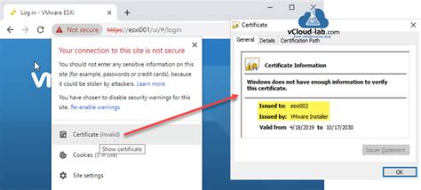 Troubleshooting Replacing A Corrupted Certificate On Esxi Server