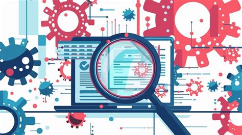 Uncover Computer Viruses Detect Malware With Magnifying Glass Premium
