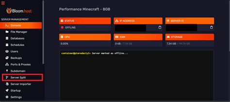 Splitting Servers Docs