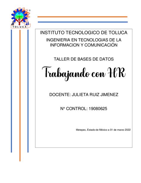 Iniciando Con El Usuario Hr Ejercicios De Programación De Bases De
