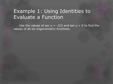 Ppt Using Fundamental Identities Powerpoint Presentation Free