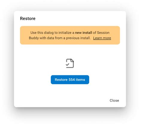 Restore Session Buddy