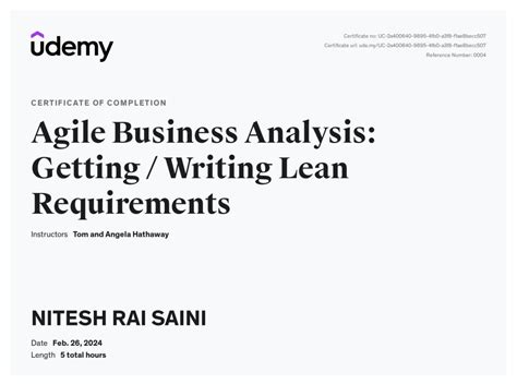 nitesh saini on linkedin udemy course completion certificate