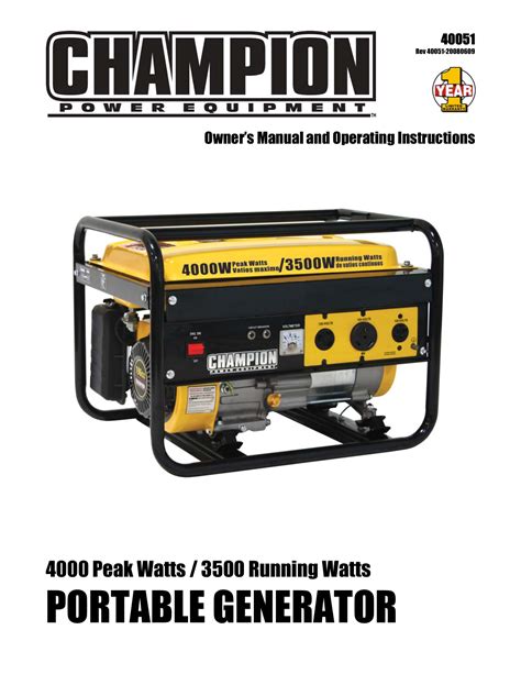 Champion Generator 4000 Wiring Diagram - Wiring Diagram