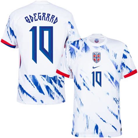 Nike Norway Away Ødegaard 10 Jersey 2024 2025 Official Printing