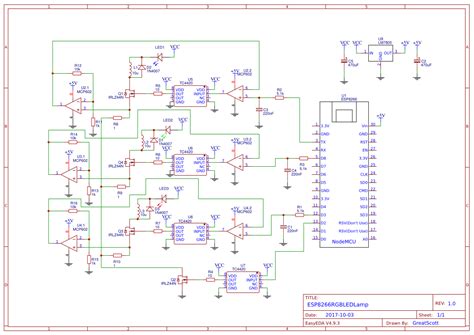 ESP8266 LED OSHWLab
