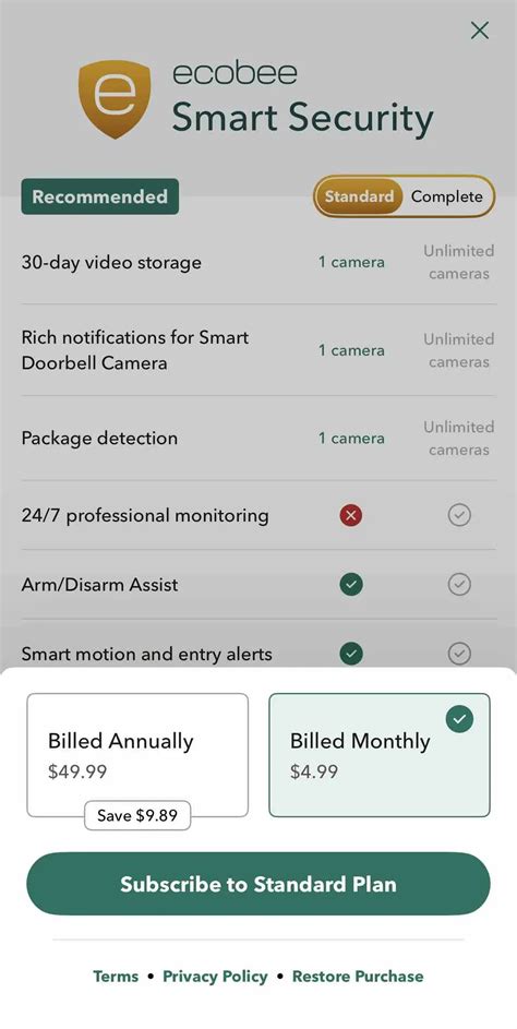 A Mobile Paywall By Ecobee With Adapty