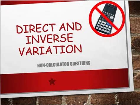 Maths Igcse Topic 0213 Direct And Inverse Variation 0607