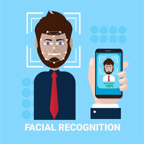 Premium Vector Biometric Scanning System Of Control Protection Smart