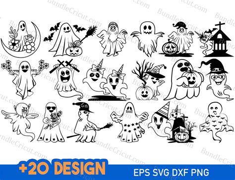 Ghost Svg Ghost Face Svg Ghost Malone Svg Bundle Cricut