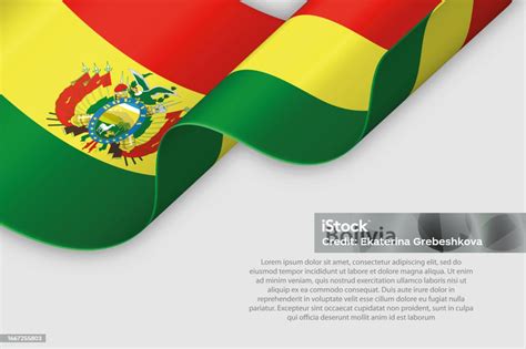 볼리비아 국기가 있는 3d 리본은 흰색 배경에 분리되어 있다 국가 관광명소에 대한 스톡 벡터 아트 및 기타 이미지 국가 관광명소 그림 이야기 기 Istock