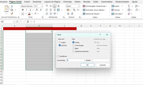 como preencher números automaticamente no excel sem arrastar tudo excel