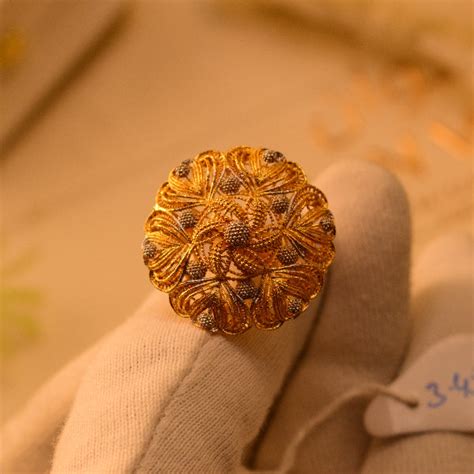 Stylish Unique Design 22k Rp 3450 Gram Gold Plated Ring For Girlswomen