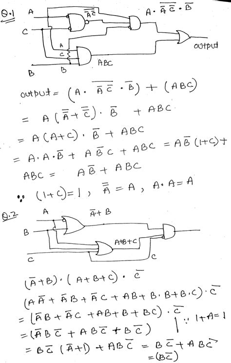 [solved] Simplify And Calculate The Logic Gates Illustrated Above Lo A B C Course Hero