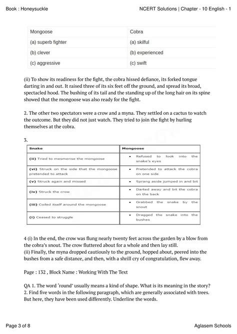 NCERT Solutions Class English Chapter The Banyan Tree Question Answer PDF AglaSem