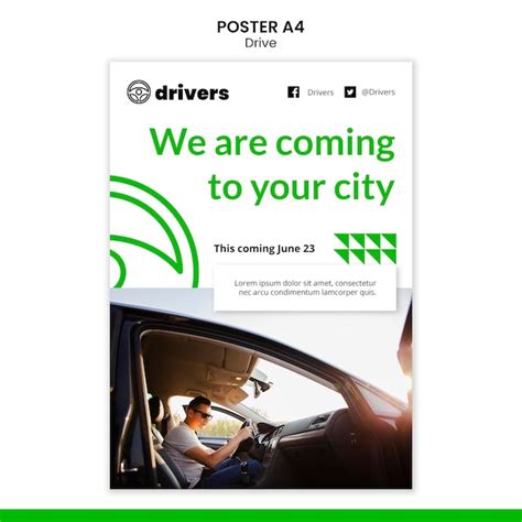 Free Psd Driver Flyer Template