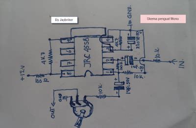 Layout Preamp Mic Ic 4558 Bebas Belajar