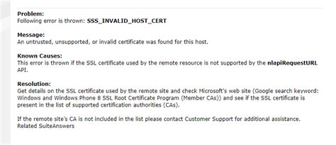 post netsuite soap request sss invalid host cert stack overflow