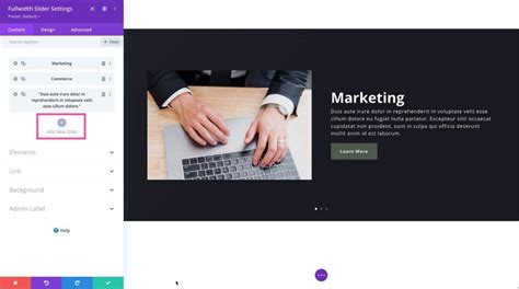 The Divi Fullwidth Slider Module Elegant Themes Documentation