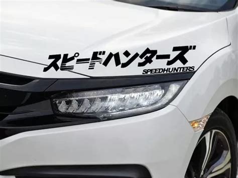 Stickers Speed Hunters Letras Japonesa Parabrisas Jdm Tuning Mercadolibre