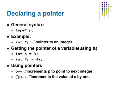 Ppt Understanding Pointers In C Basics Usage And Array