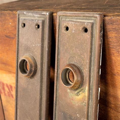 Antique Brass Doorknob Backplates Hardware