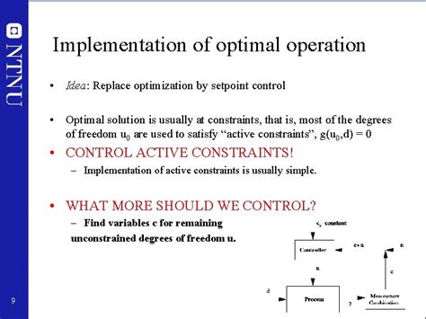 Selfoptimizing Control From Key Performance Indicators To Control