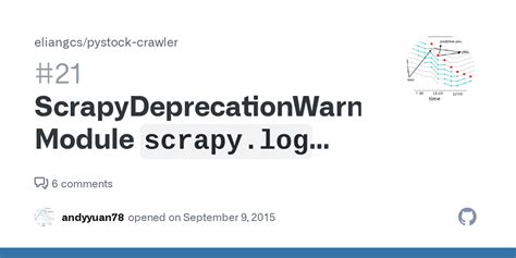 ScrapyDeprecationWarning Module Scrapy Log Has Been Deprecated Issue Eliangcs Pystock
